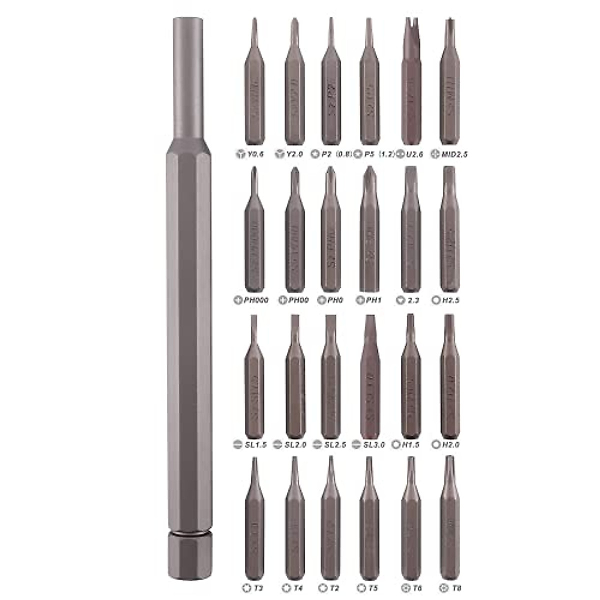 24 in 1 Precision Screwdriver Set, Multifunction Magnetic Driver Bit Set, Pocket Screwdriver Tool Set, Mini Screwdriver Kit, Repair Tool Kit for Electronics, Tablet, Cellphone