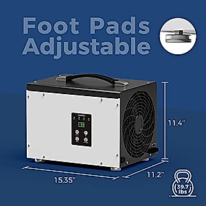 ALORAIR Crawl Space/Basement Dehumidifier 70 Pint Dehumidifier with Drain Hose, Automatic Defrost, Up to 1000 Sq Ft Commercial Dehumidifier, Memory Start, Energy Star Certified, ETL Listed, GLGR Technology, 5 Year Warranty