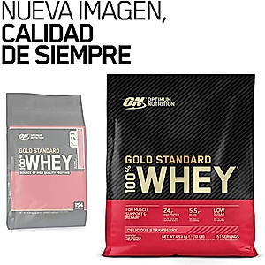 Optimum Nutrition Gold Standard 100% Whey Protein Powder, Vanilla Ice Cream, 10 Pound (Packaging May Vary)