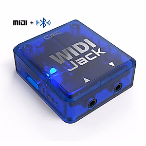 CME WIDI Jack - Bluetooth MIDI Interface for TRS/DIN MIDI devices - Power by MIDI Out or usb-c - Ultra low 3ms latency wireless MIDI for Synthesizer EWI Keytar Pedalboard Digital Piano