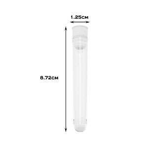 The Lord of the Tools 10PCS Sewing Needles Container Transparent Plastic Needle Storage Container Needlework Tool with Cap Sewing Embroidery Accessories 8.72×1.2cm