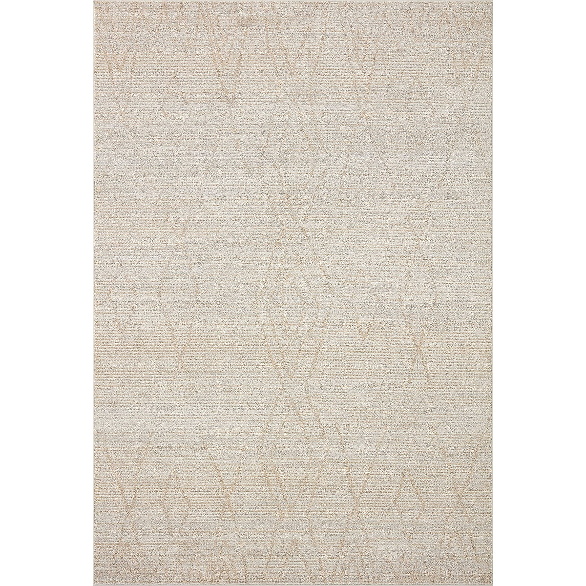 Loloi II Kamala Collection KAM-03 Natural/Mist 2'-7" x 12'-0" Runner Rug