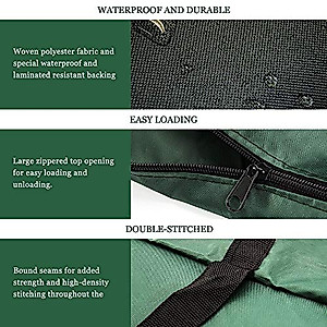 Christmas Tree Storage Bag 2 Pack , Fits Up to 12 ft Tall Artificial Disassembled Trees, Heavy Duty Xmas Tree Bag, Outdoor Cushion Storage Bag with Zippers and Handles 68" L X 30" W X 20"