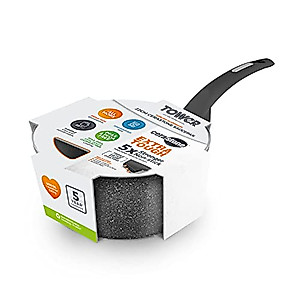 Tower Cerastone Saucepan with Easy Clean Non-Stick Ceramic Coating, 22 cm, Graphite