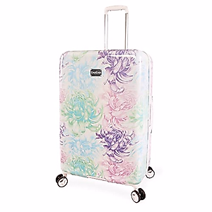 Fila Women's Luggage Hardside Spinner, Purple Floral, Check-in 29"