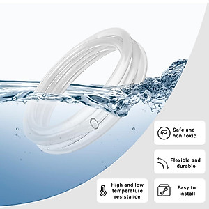 10ft Air Conditioner Drain Hose, AC Drain Hose Connector,Window Air Conditioner Drain Kit for Universal Mini-Split Unit (1Pack)