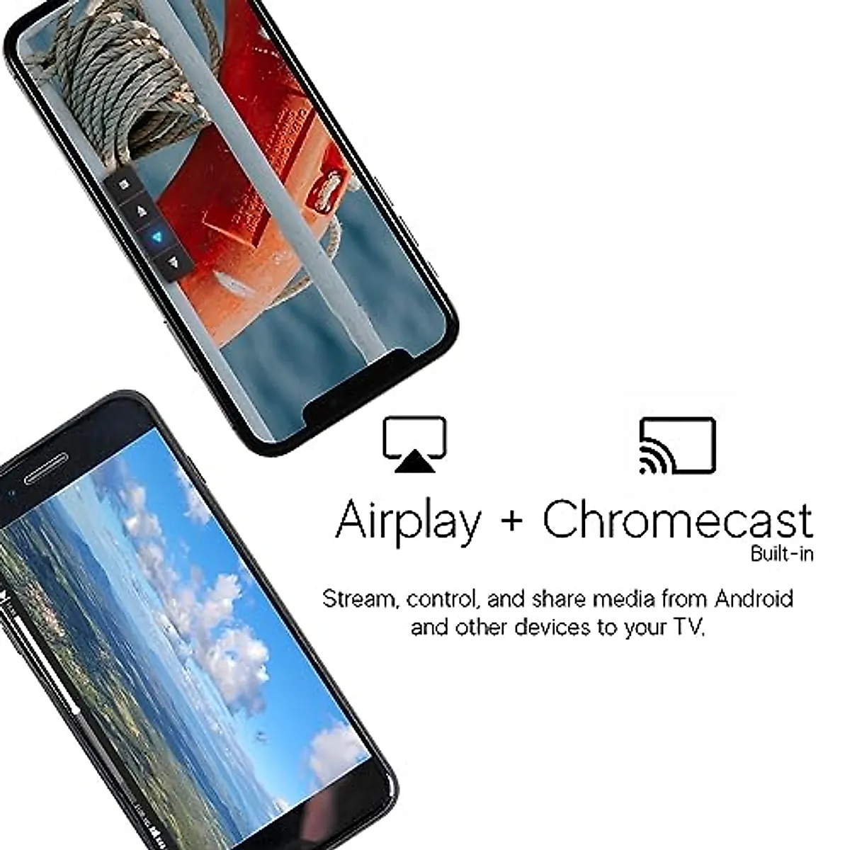 VIZIO 55-Inch Class M-Series LED 4K HDR Smart TV, Dolby Vision, HDR10+, Apple Airplay and Chromecast Built-in + Free Wall Mount (No Stands), M55Q6-J01 (Renewed)