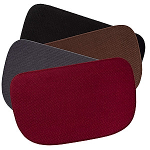 Sweet Home Collection Kitchen Rug Memory Foam Honeycomb Slip Non Skid Soft Comfortable Anti Fatigue Floor Mat, 30" x 18", Wine Burgundy