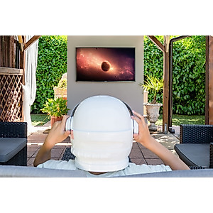 SYLVOX Outdoor TV, 55 inch Waterproof 4K Smart TV, Outdoor Television Support Bluetooth WiFi for Partial Sunshine Areas(Deck Series)