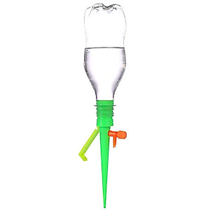 Hengwei Plant Waterer Spikes(18CS), Self Self Plant Watering Device, with Slow Release Control Valve Switch, Automatic Vacation Drip Watering Bulbs Globes Stakes System for Indoor & Outdoor Plants