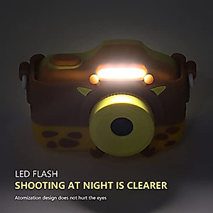 Digital Camera, Birthday Gift Toddler Camera Touch Screen One Key Intelligent Operation Face Recognition Mini for Children's Growth