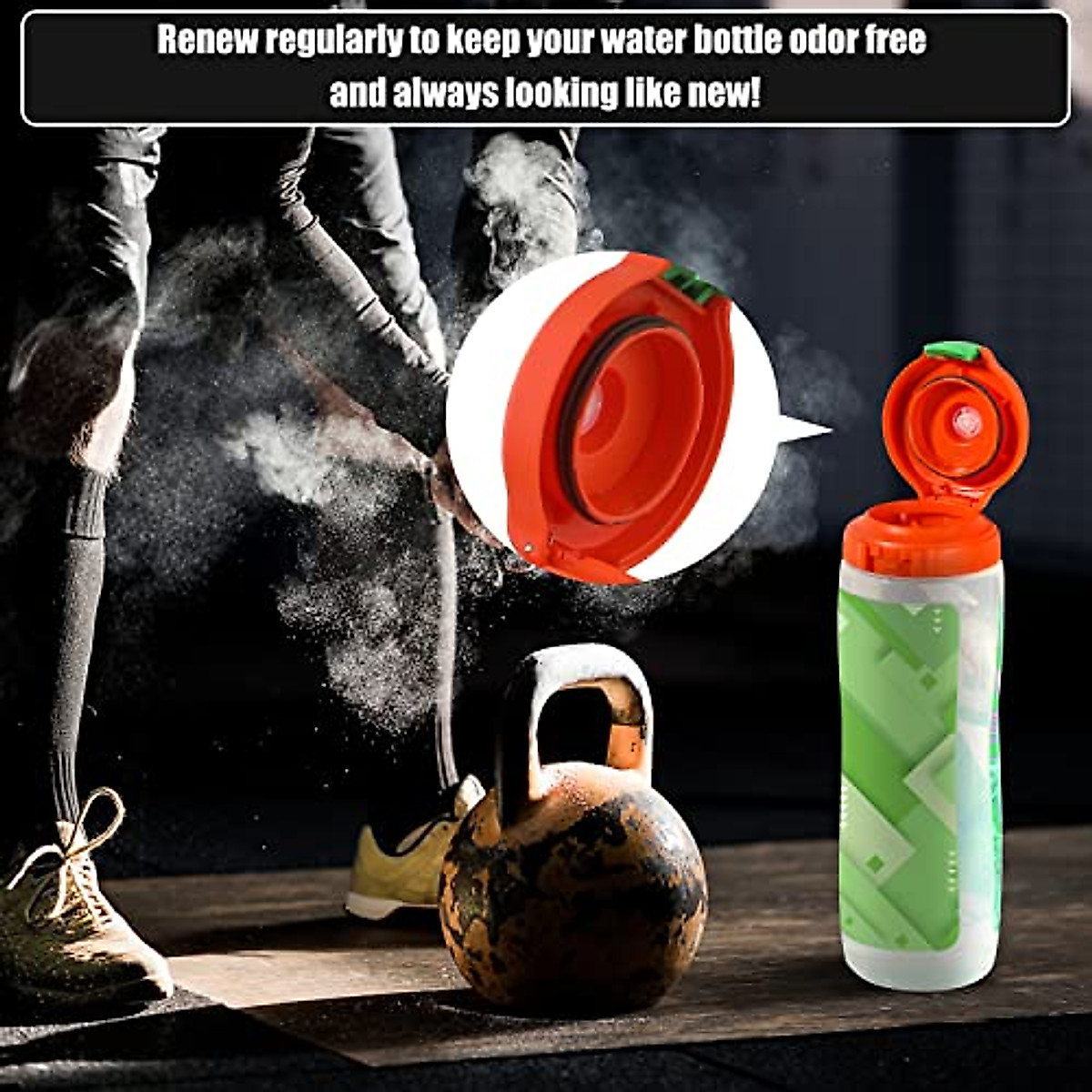 4pcs Replacement Gasket for Water Bottle, Silicone Lid Seal for Gatorade Water Bottle Replacement Gasket Compatible with 30oz Gatorade Gx