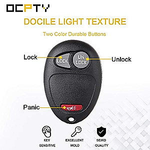 OCPTY 2X Flip Key Entry Remote Control Entry Remote key Fob for 01 02 03 04 05 06 07 08 09 10 11 12 for Chevy for GMC for Hummer for Isuzu L2C0007T 9364556-4575 10335582 10335583