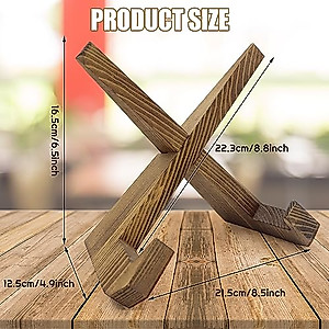 LOTMER Cookbook Stand 6.5 Inch Wooden Recipe Book Holder Kitchen Counter Book Stand Multipurpose Cookbook Stand for Display Cooking Reading Kitchen Counter