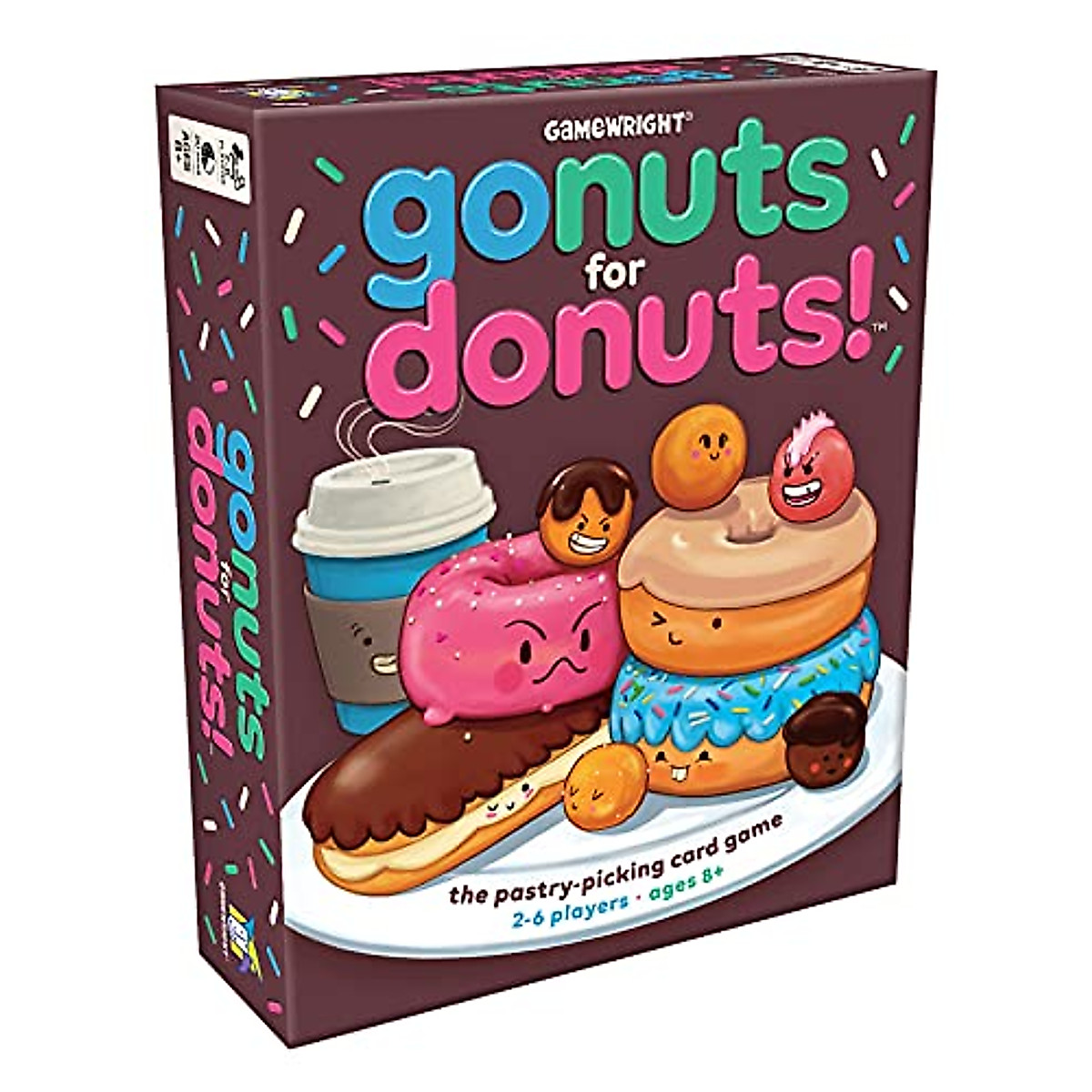 Gamewright - Go Nuts for Donuts - The Pastry-Picking Card Game, 96 months to 156 months