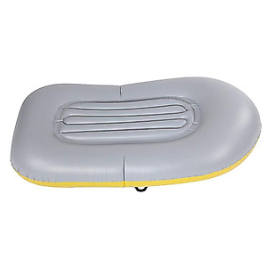 Wbestexercises Inflatable Boat with Two Paddle Mounts, 1 Person PVC Thicken Inflatable Kayak Canoe Rowing Air Boat Fishing Drifting Diving, Yellow