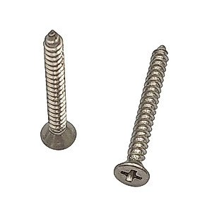 Wood Screw 18-8 (304) Stainless 100pk (#4 x 1 Wood Screw 18-8 (304) Stainless 100pk)