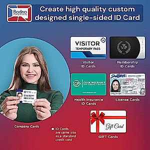 Bodno Magicard 600 Single Sided ID Card Printer & Complete Supplies Package ID Software - Bronze Edition