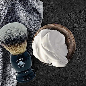 G.B.S Vegan Synthetic Shaving Brush, Black