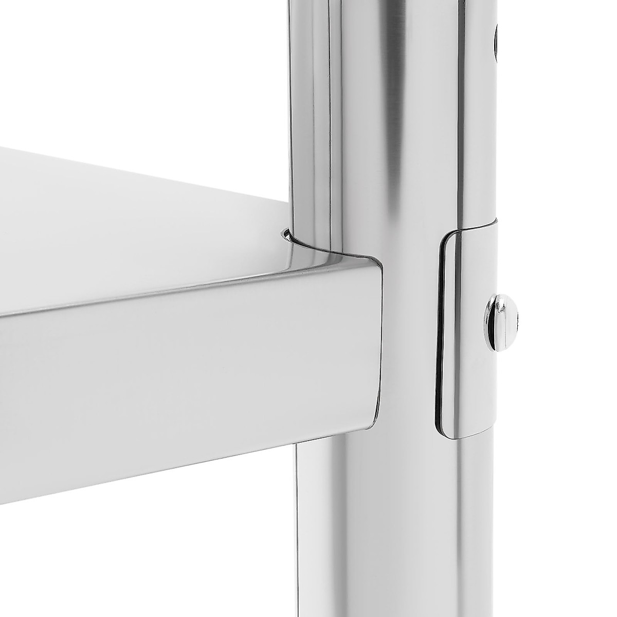 Rosyouth 2 Tier Stainless Steel Shelving, Adjustable Storage Shelf Metal Storage Rack, 12" x 36" Multipurpose Metal Storage Utility Rack Shelf for Laundry Garage Bathroom Pantry Closet Office