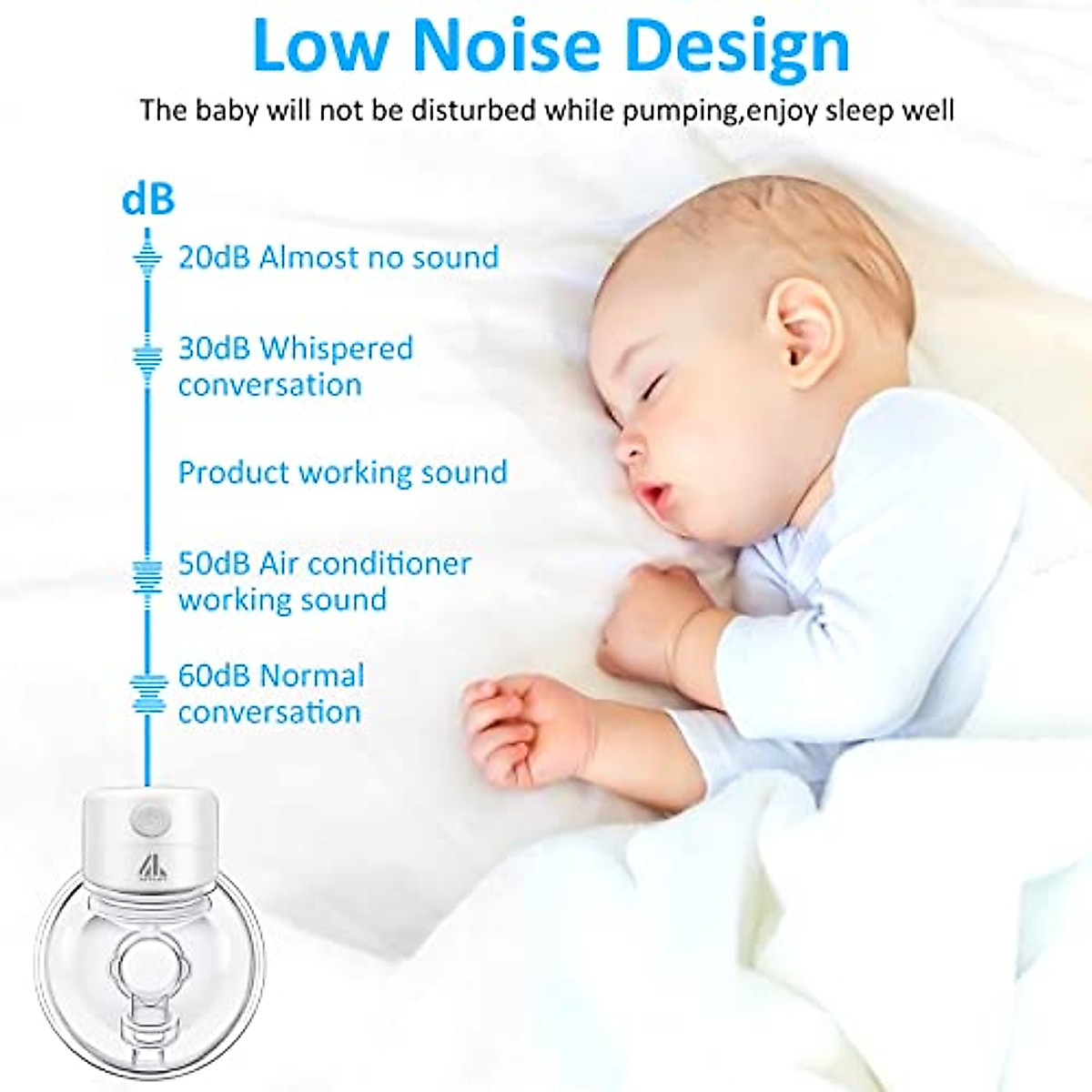 Electric Breast Pump,Wearable Breast Pump,Hands-Free & Portable Breastpump,Quiet Breastfeeding Pump with LCD Display