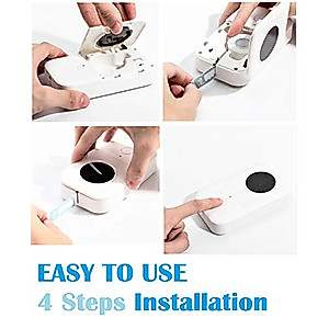 Phomemo Labeler Label Maker,Portable Bluetooth Thermal Label Makers,Compatible for Android & iOS System Gift for Father's Day - Milky White