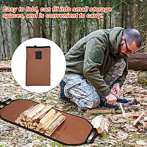 Zihvfzu Portable Firewood Bag, Wood Handling Tote Bag, Suitable as a Carrier Tool for Log Transportation and Outdoor Camping