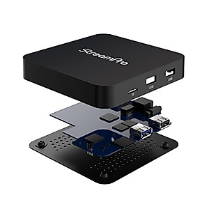 buzz tv 2021 StreamPro G2 | Android TV 4K | 2GB RAM |16GB Internal Memory with Bonus ARQ-100 Wireless Air Mouse Keyboard Remote