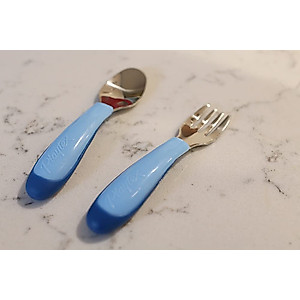 Playtex 05910 Mealtime Toddler Utensil Set Assorted Colors 2 Count