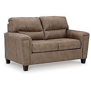Signature Design by Ashley Navi Loveseat, 61" W x 38" D x 39" H, Dark Brown