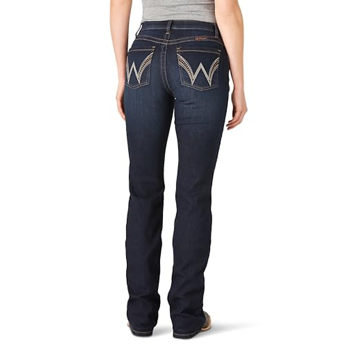 Wrangler Women's Q-Baby Mid Rise Boot Cut Ultimate Riding Jean, Avery, 13-34