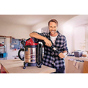 Einhell TC-VC 18/20 Li Stainless Steel Dry Tank, Tool Only (Battery + Charger Not Included)