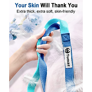 Tumaz Stretching Strap - 10 Loops & Non-Elastic Yoga Strap - The Perfect Home Workout Stretch Strap for Physical Therapy, Yoga, Pilates, Flexibility - [Extra Thick, Durable, Soft]