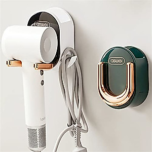 Grey990 Waterproof Air Blower Holder Punch-free Plastic Powerful Load-bearing Foldable Hair Dryer Rack for Bathroom