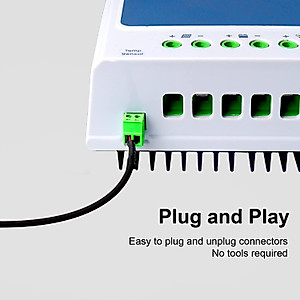 EPEVER Temperature Sensor Cable RTS Accessories for MPPT Solar Charge Controller RTS300R47K3.81A Black 3m Temp Sensor Cable