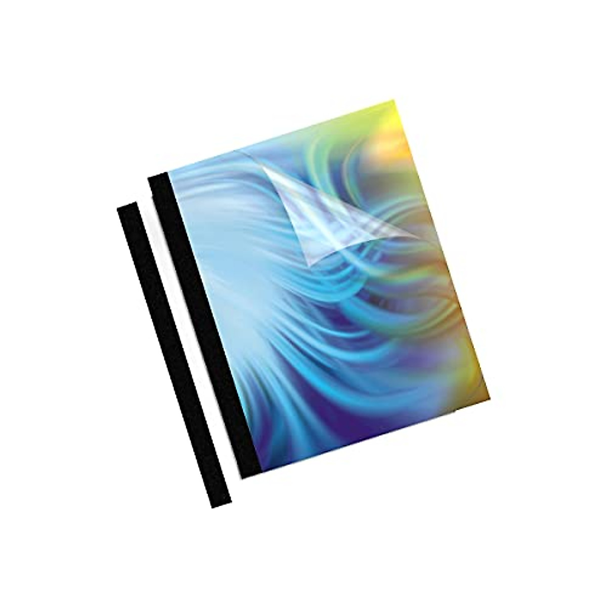 Fellowes 5225301 Thermal Covers, 1/16-Inch, 2-15 Sht Cap, 10/Pk, Clear/Black