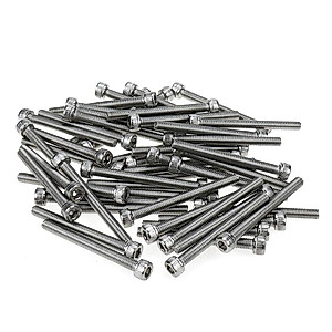 Sscon 50PCS M5 x 50mm Stainless Steel A2-70 Hexagon Socket Head Cap Screws