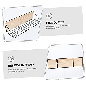 HOMOCONO 1pc Storage Rack Home Supplies Rack Sundries Organizing Holder Storage Mounted Shelves for Storage Multifunctional Wall Shelf Useful Wall Shelf House Gadgets Home Items Solid Wood