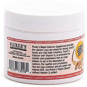 Fluker's Repta Strawberry-Banana Flavored Calcium with Vitamin D3 (2oz) - Includes Attached DBDPet Pro-Tip Guide