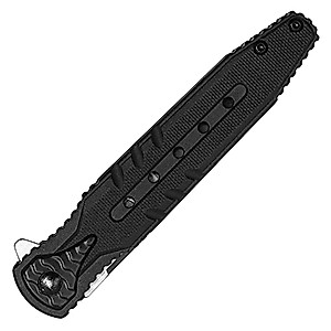Buckshot Knives 8" Overall Spring Assisted Folding Pocket Knife With Nylon Fiber Handle (PML206BK)