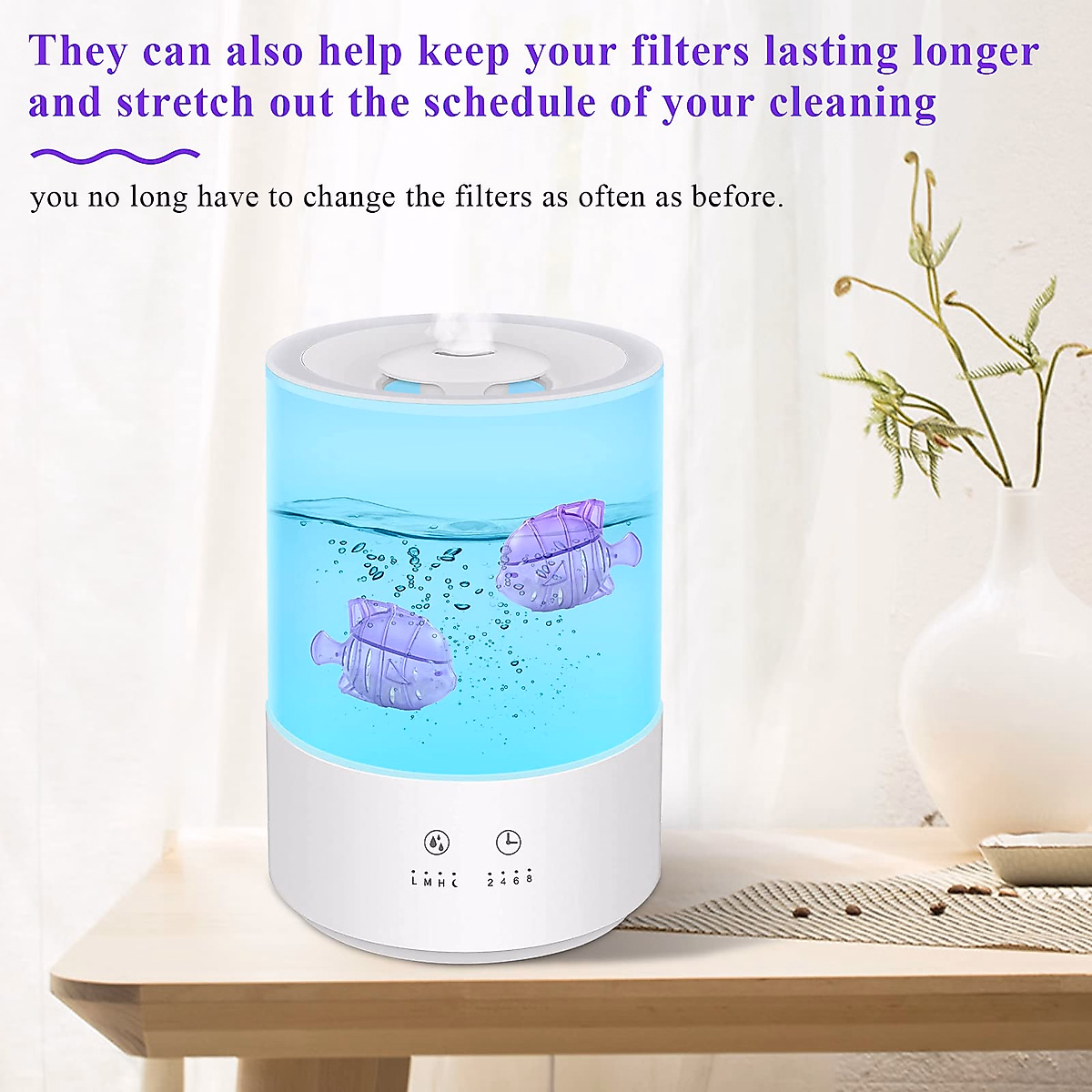 Replacement Humidifier Tank Cleaner for WARM/COOL Mist Humidifiers/Drop/Droplet/Adorable/Tanks and Fish Tanks - 12 Pack