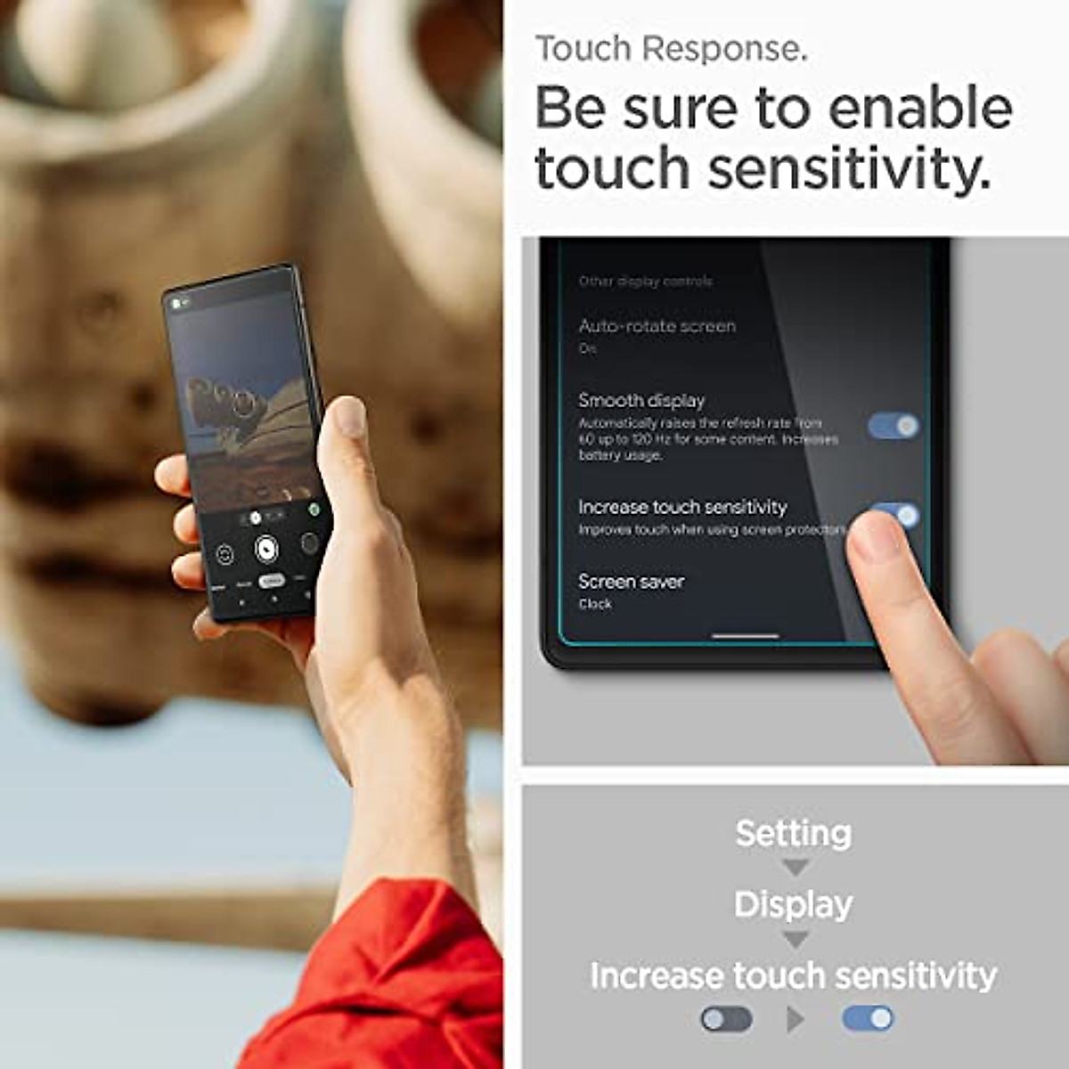 Spigen Tempered Glass Screen Protector [GlasTR AlignMaster] designed for Pixel 6a (2022) - 2 Pack