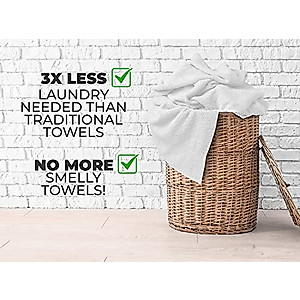 Filament Alley 6 Pack Bath Towel Set 22x44 Luxury Cotton Towels Ideal for Pool Gym Spa Hotel Shower Home Bathroom Towels Absorbent Lightweight Soft White