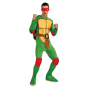 Rubies Men's Teenage Mutant Ninja Turtles Adult Raphael and Accessories Costume for Themed Parties and Halloween, Multicolor, Standard US