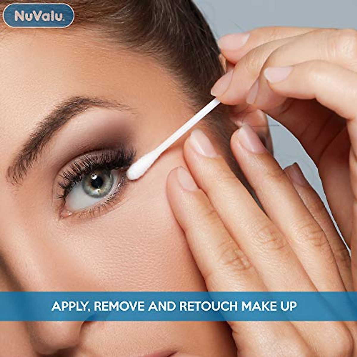 NuValu Cotton Swabs, Multi-Purpose, Double Tipped, 100% Pure Cotton (1000 Count)