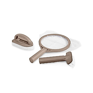 Intex PureSpa Plus 4 Person Portable Inflatable Hot Tub Bubble Jet Spa Kit, Navy