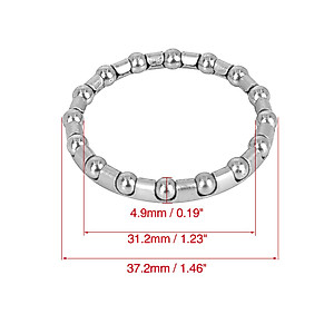 X AUTOHAUX 4pcs 37.2mm x 16 Ball Bearing Cages Crank Bearings Wheel Bearing Retainer for Bicycle