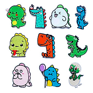 Cute Dinosaur Iron on Patch Applique Animal Iron on Patch
