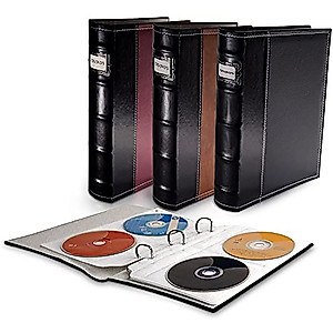 Bellagio-Italia Insert Sheets for CD/DVD Storage Binder - Holds DVDs, CDs, Blu-Rays & Video Games - Acid-Free Binder Organizer Sheets - 16 Sheets - 2 Pack