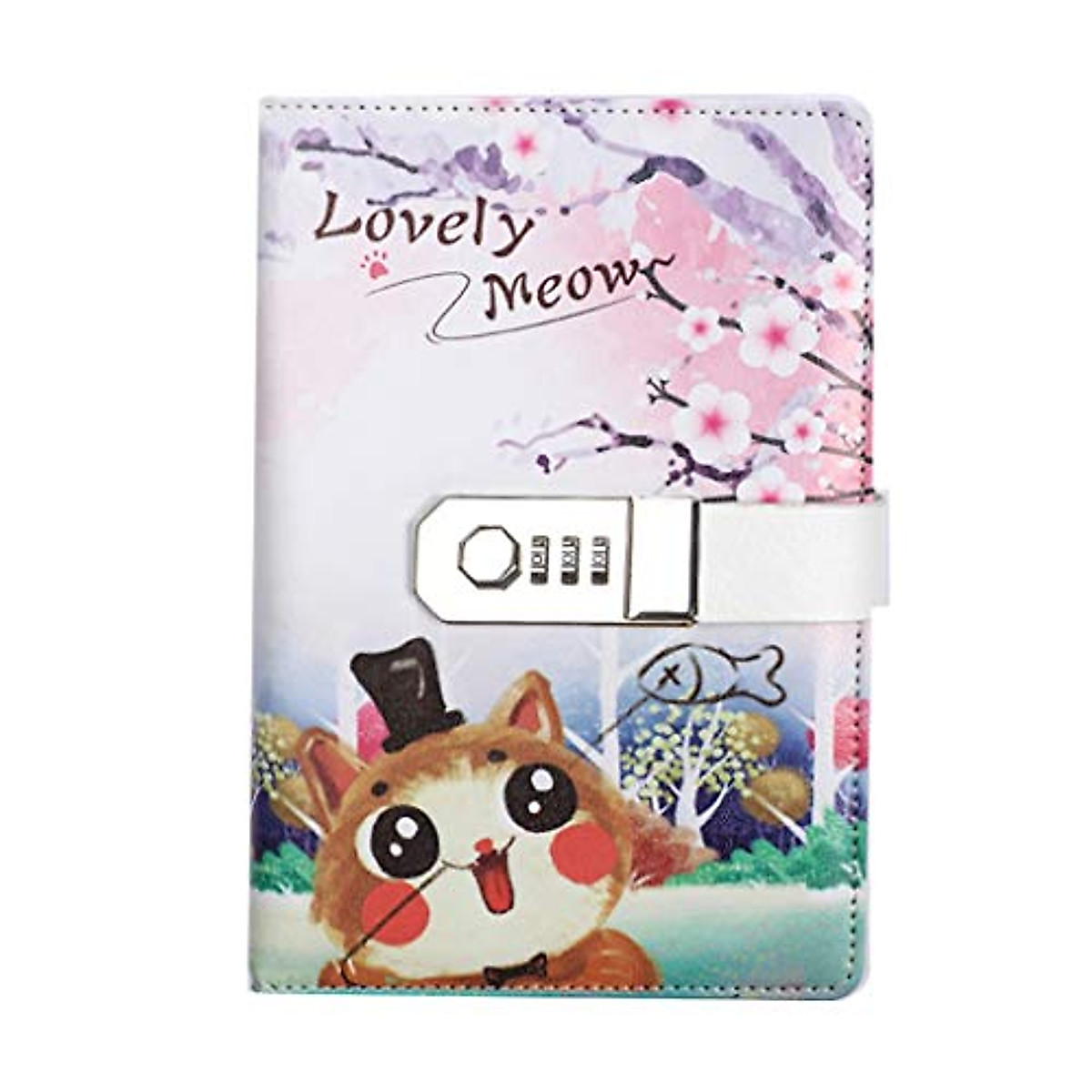 WPBOY Notebook B6 Notebook Creative Password Lock Journal Lock Diary Digital Password Notebook Locking Journal Diary，Students, Young People Use Notepad (Color : Purple)